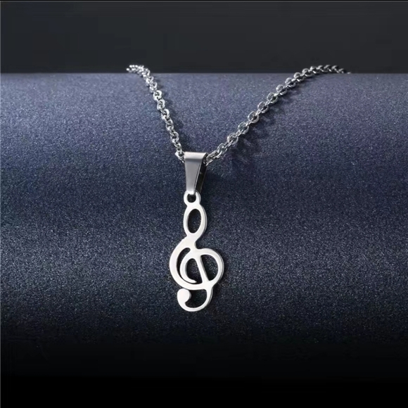 None | Jewelry | Musical Note Necklace | Poshmark
